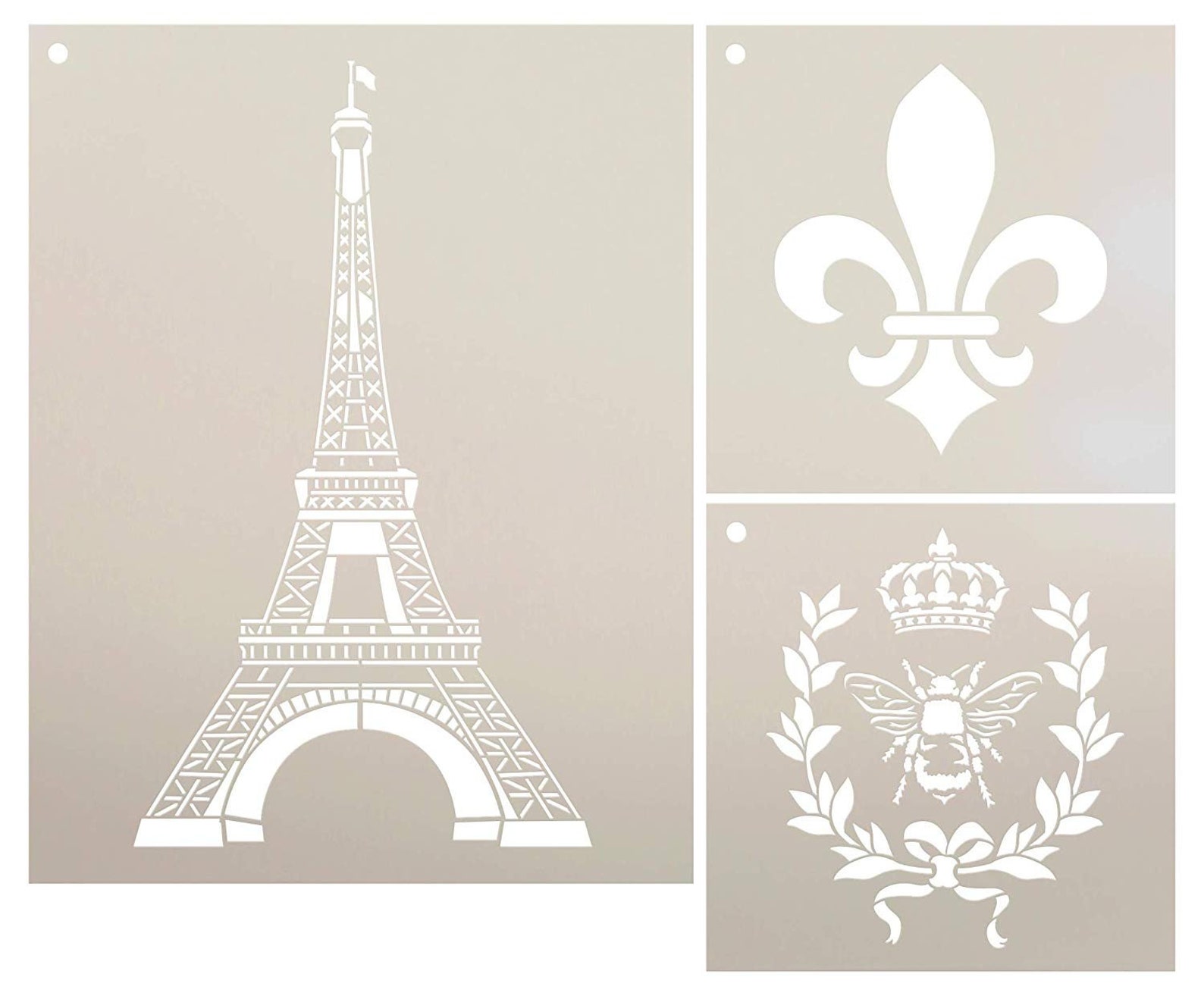 French Flare Stencil Set Stencil Set 3 Part by Studior12 | Etsy