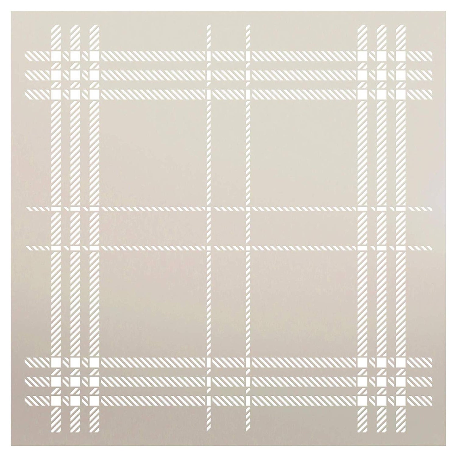 London Plaid Stencil by Studior12 Wood Signs Word Art - Etsy