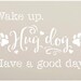 Wake up Hug Dog Stencil by Studior12 DIY Animal Pet Lover - Etsy