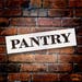 Pantry Farmhouse Serif Word Stencil Select Size - Etsy