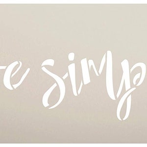 Love Simply Stencil by Studior12 Wood Signs Rm Word Art Reusable Mylar ...