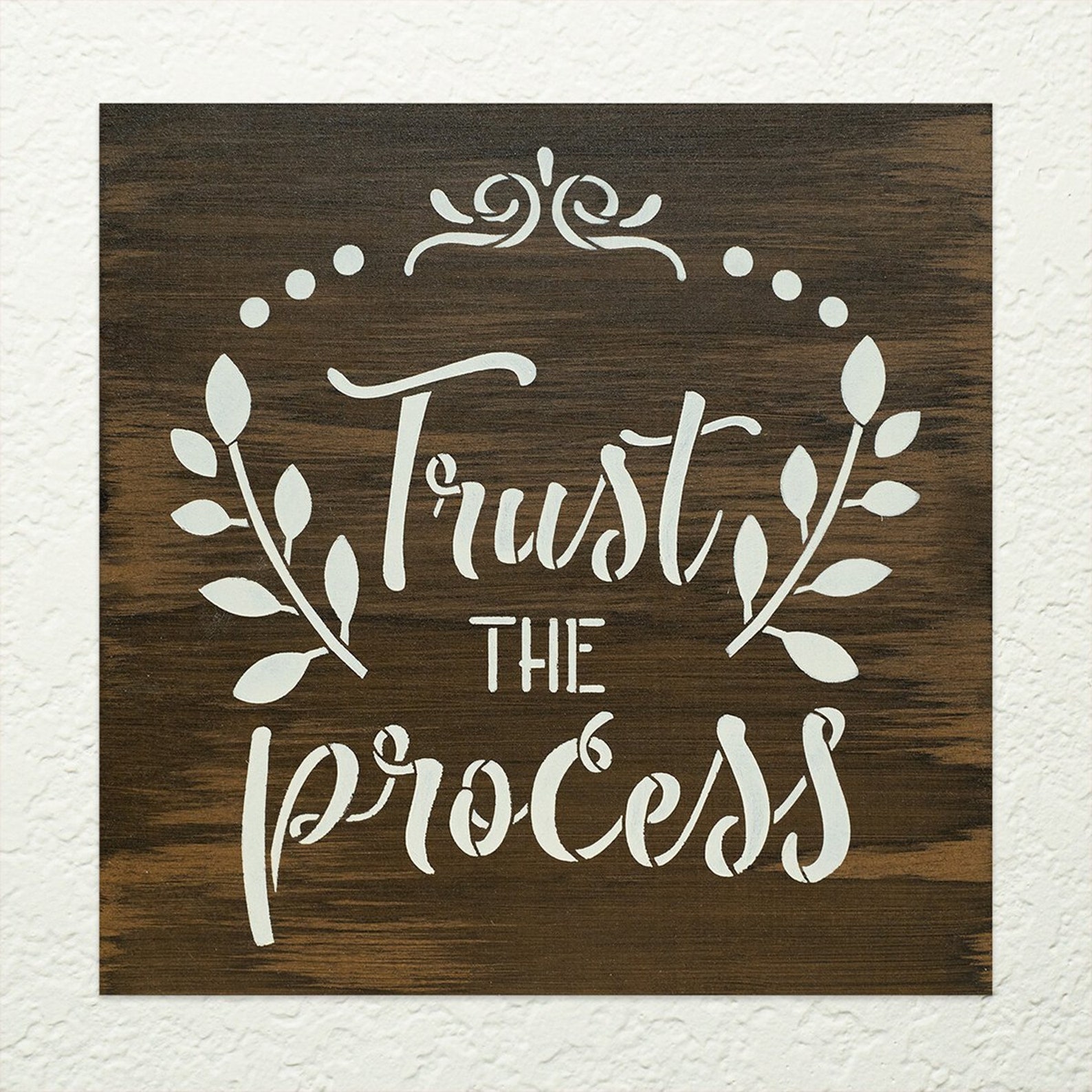 Trust the Process Script Stencil by Studior12 DIY | Etsy