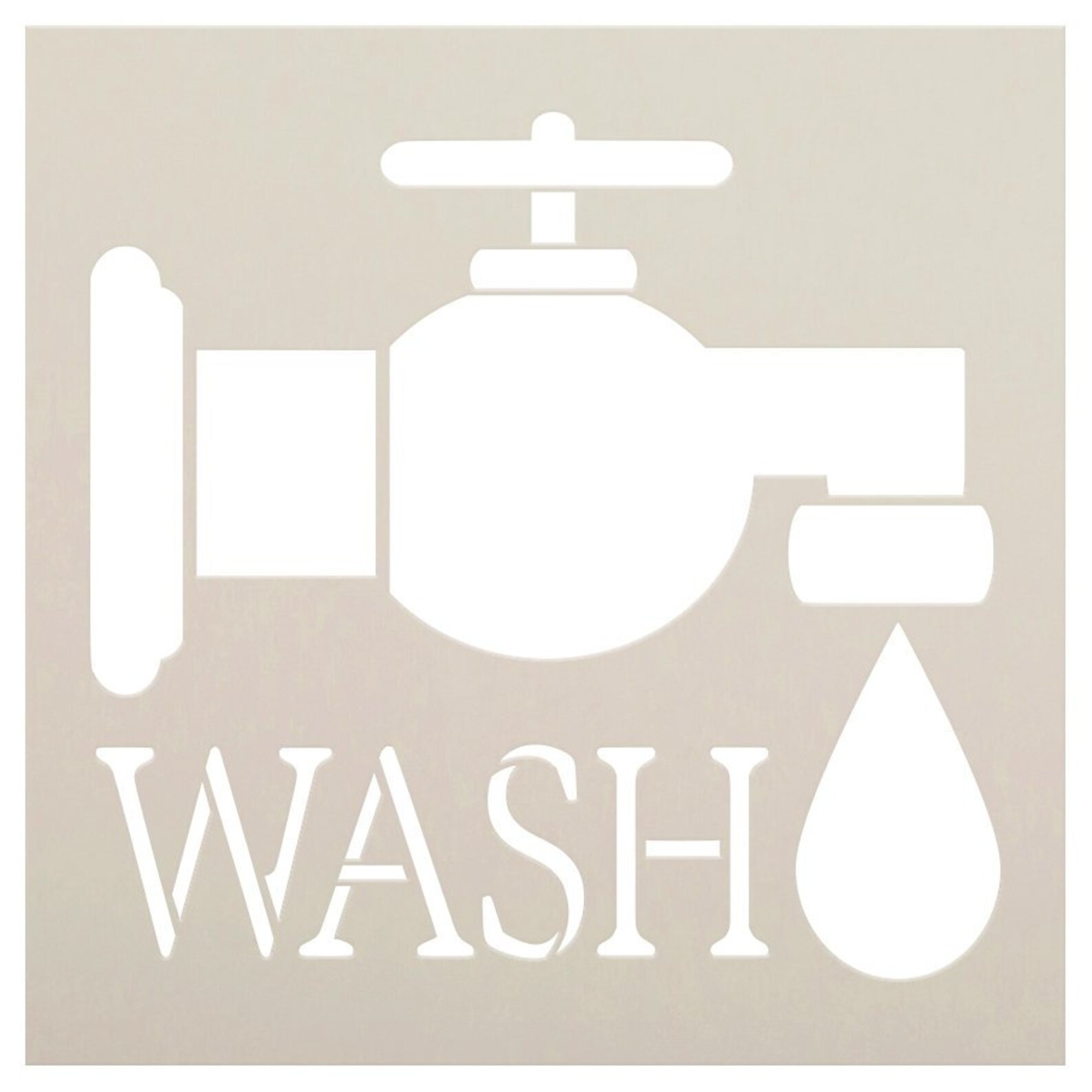 Wash Laundry Room Stencil by Studior12 DIY Cleaning Bathroom - Etsy