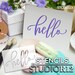 Simple Hello Script Stencil by Studior12 Craft DIY Farmhouse Home Decor ...