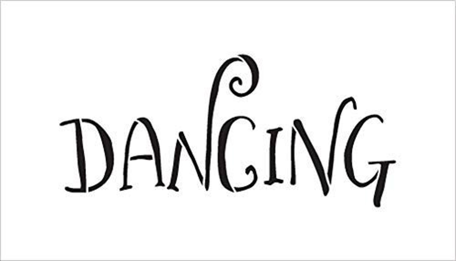 Wedding Sign Word Dancing Fancy Funky Stencil by Studior12 - Etsy