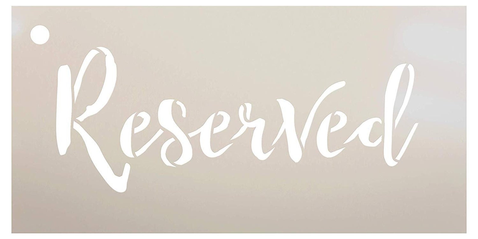 Wedding Sign Word Reserved Rustic Script Stencil by Studior12 Reusable ...