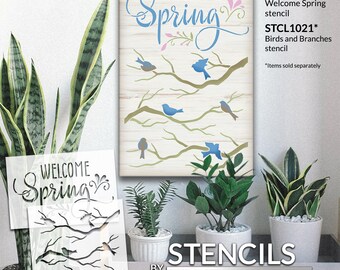 Simple Hello Script Stencil by Studior12 Craft DIY Farmhouse Home Decor ...