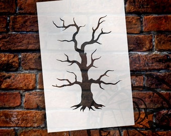 Tree stencil | Etsy