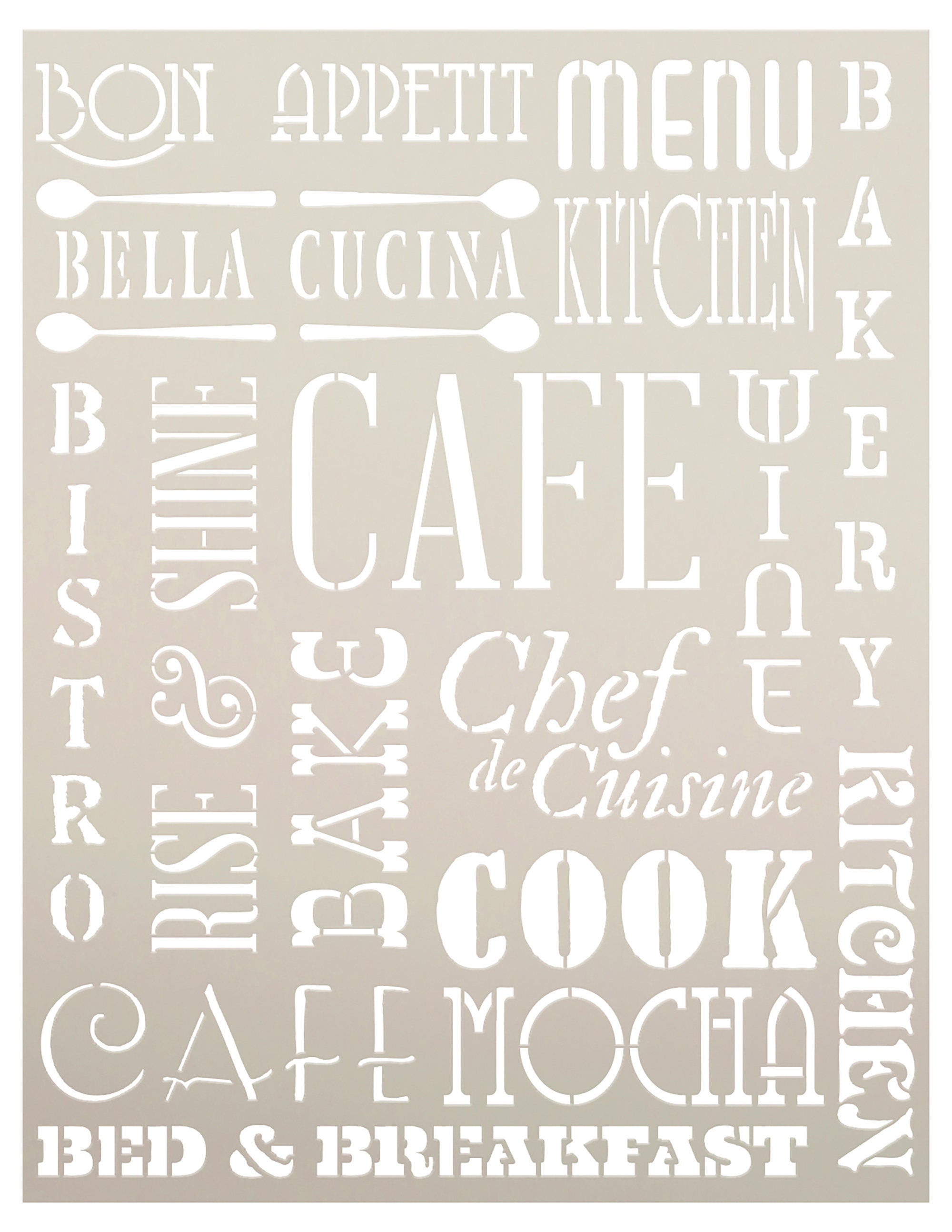 Galería de palabras de cocina 8 1/2 x 11 | Etsy