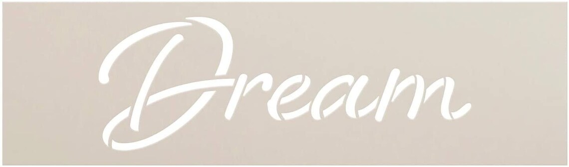 Dream Shelby Cursive Script Stencil by Studior12 DIY | Etsy