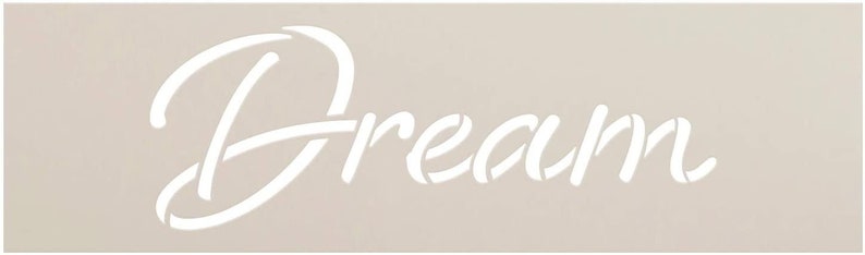 Dream Shelby Cursive Script Stencil by Studior12 DIY - Etsy