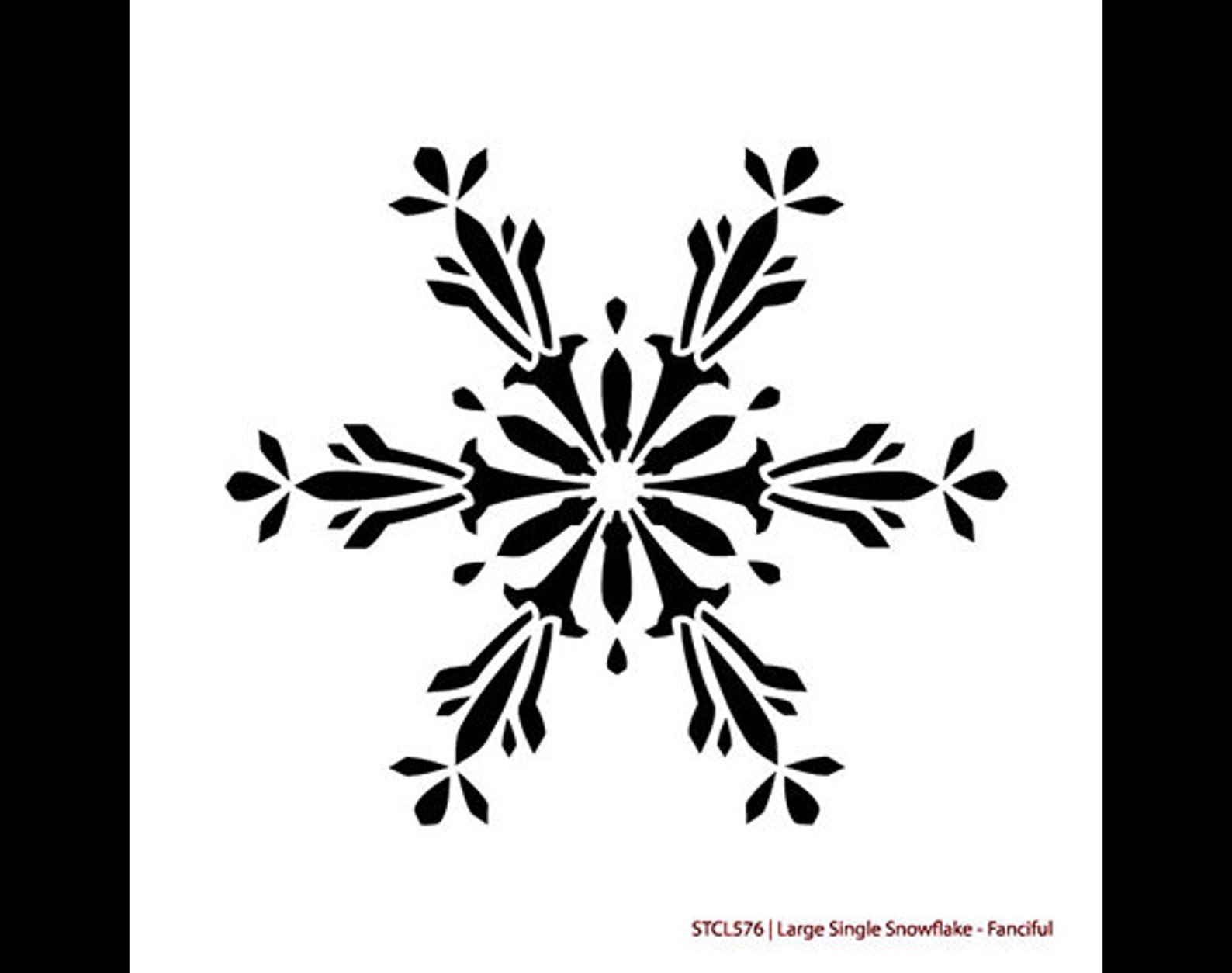 Large Snowflake Stencil by Studior12 Christmas Holiday - Etsy