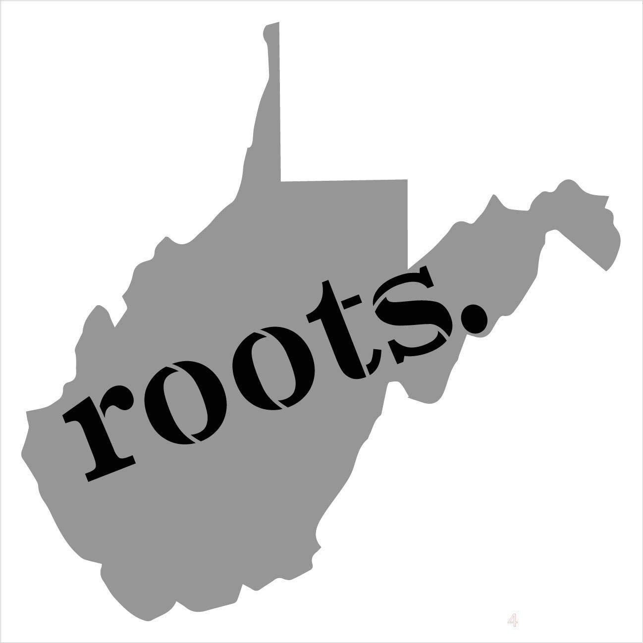 West Virginia Roots Stencil 2 Part by Studior12 Reusable - Etsy Canada