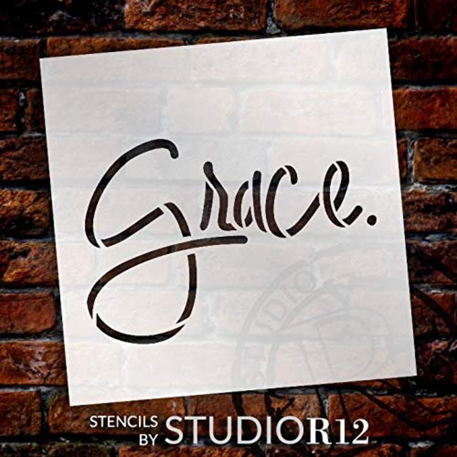 Grace Stencil by Studior12 Craft Simple Christian Hymn Gift - Etsy