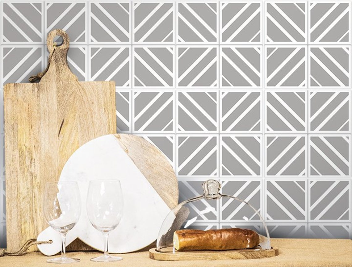 Diamond X Pattern Tile Stencil by Studior12 Reusable Quarter - Etsy