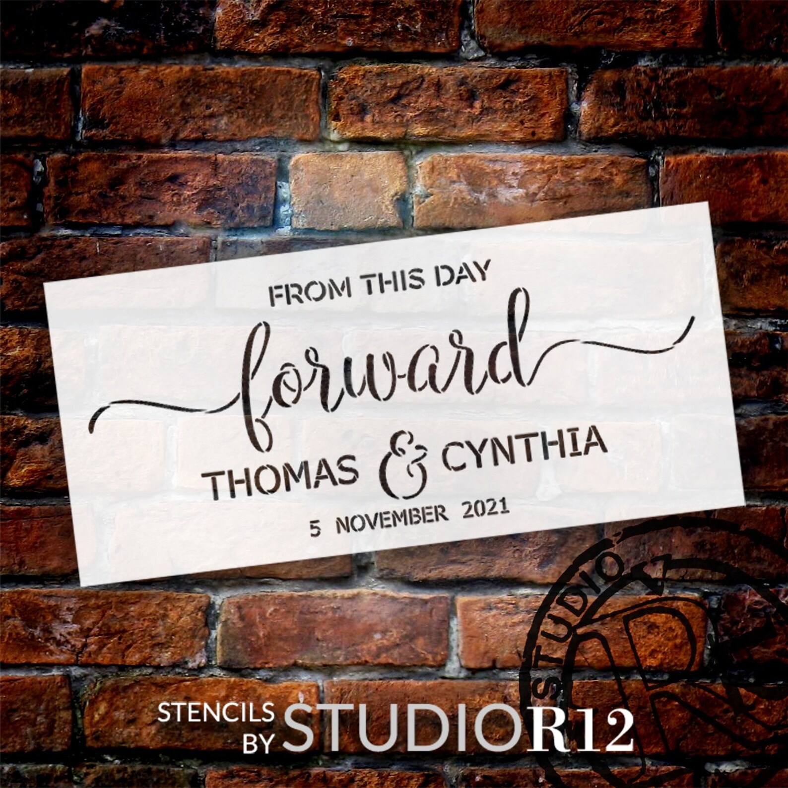 Personalized From This Day Forward Stencil by Studior12 - Etsy