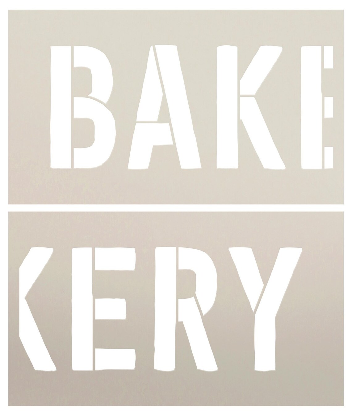 Horizontal Bakery Print Word Art Stencil by Studior12 Select | Etsy