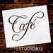 Cafe Word Art Stencil-swish Script 6 X 5 SKU:STCL822_1 - Etsy