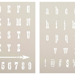 Western Full Alphabet Stencils by Studior12 Reusable Wild West ...