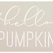 Hello Pumpkin Cursive Stencil by Studior12 DIY Autumn Fall Home Decor ...