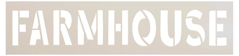 Rustic Farmhouse Word Art Stencil by Studior12 Select Size - Etsy