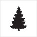 Christmas Shapes Stencil Spruce Tree Select Size STCL1562 by Studior12 ...