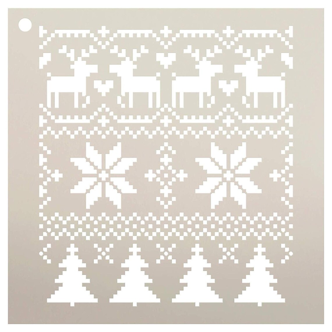 Christmas Sweater Pattern Stencil by Studior12 DIY Christmas - Etsy