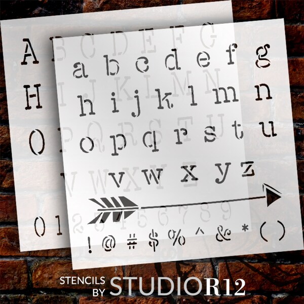 Alphabet Stencils - Etsy