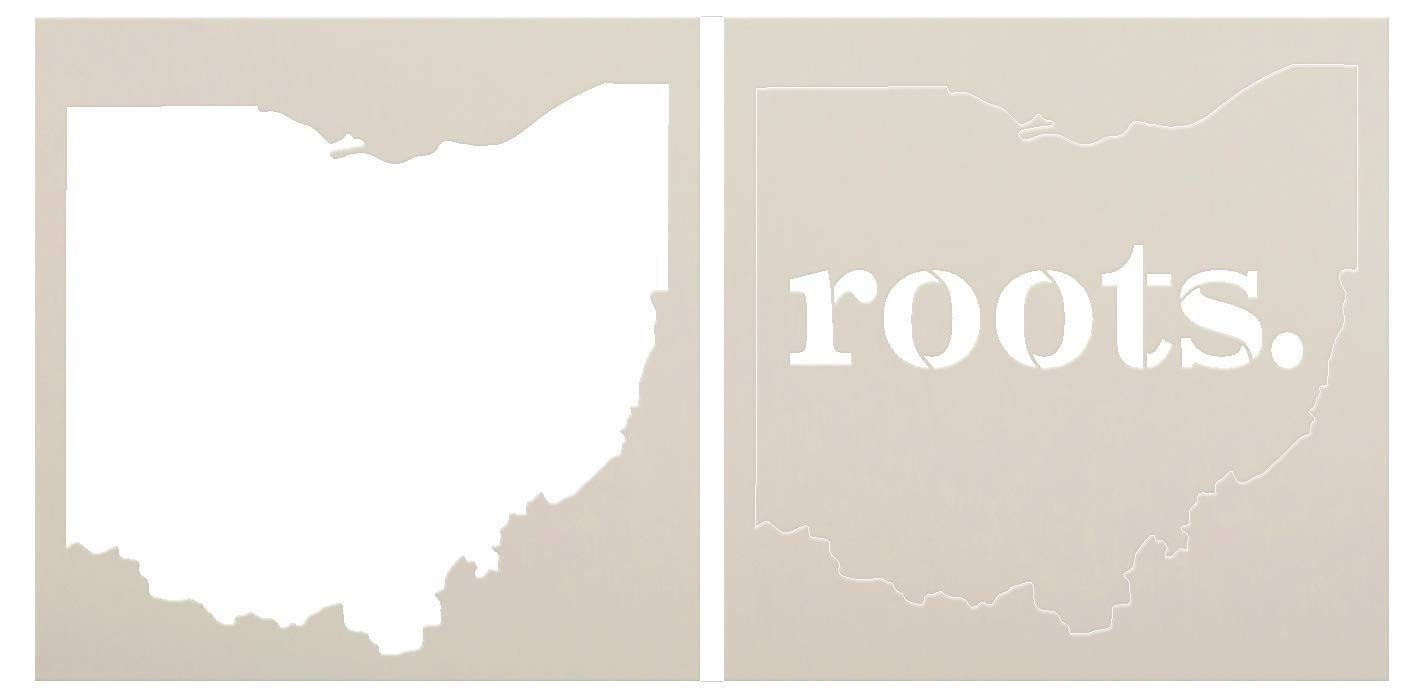 Ohio Roots Stencil 2 Part by Studior12 Reusable Mylar - Etsy