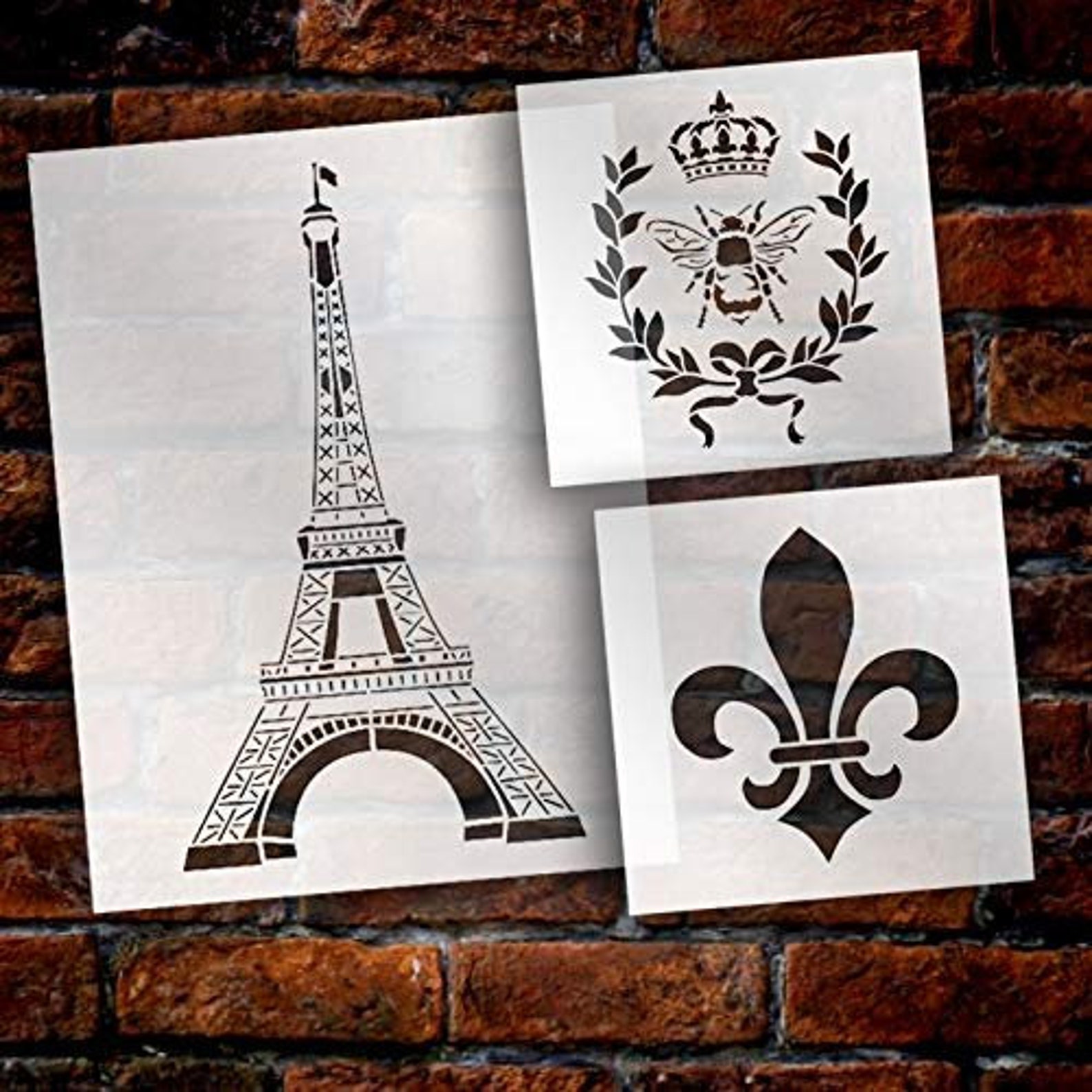 French Flare Stencil Set Stencil Set 3 Part by Studior12 | Etsy