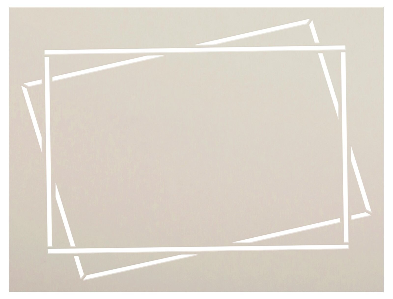 Double Geometric Tall Rectangular Frame Stencil by Studior12 | Etsy