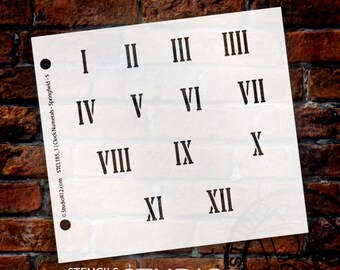 Roman Numerals Stencil Number Stencil Roman Numerals - Etsy