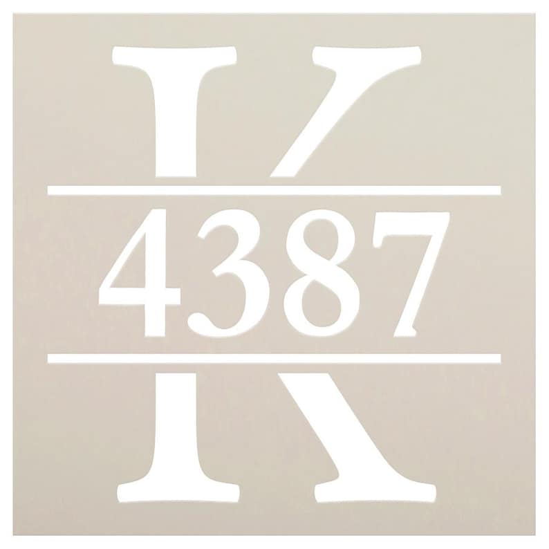 Personalized Monogram Address Stencil by Studior12 Paint - Etsy