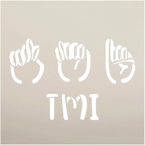 American Sign Language TMI Stencil by Studior12 Too Much Information ...