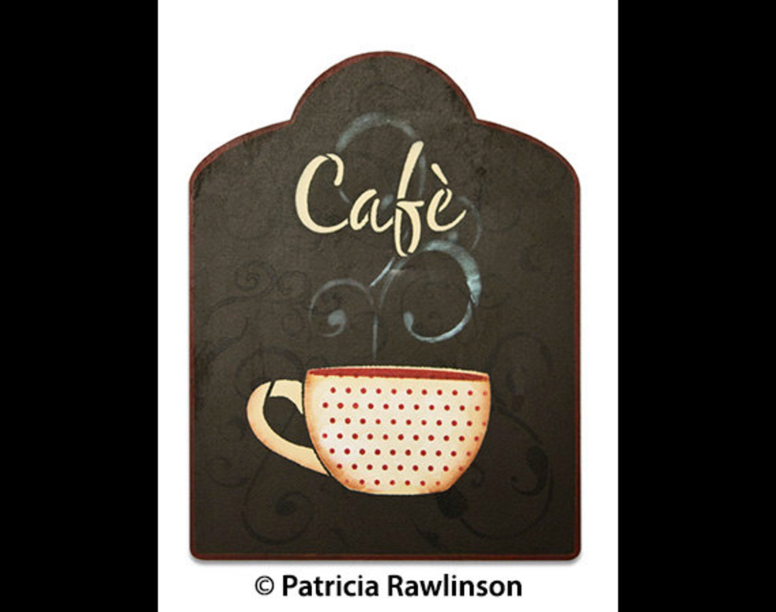 Cafe Word Art Stencil Casual Script Select Size STCL820 - Etsy