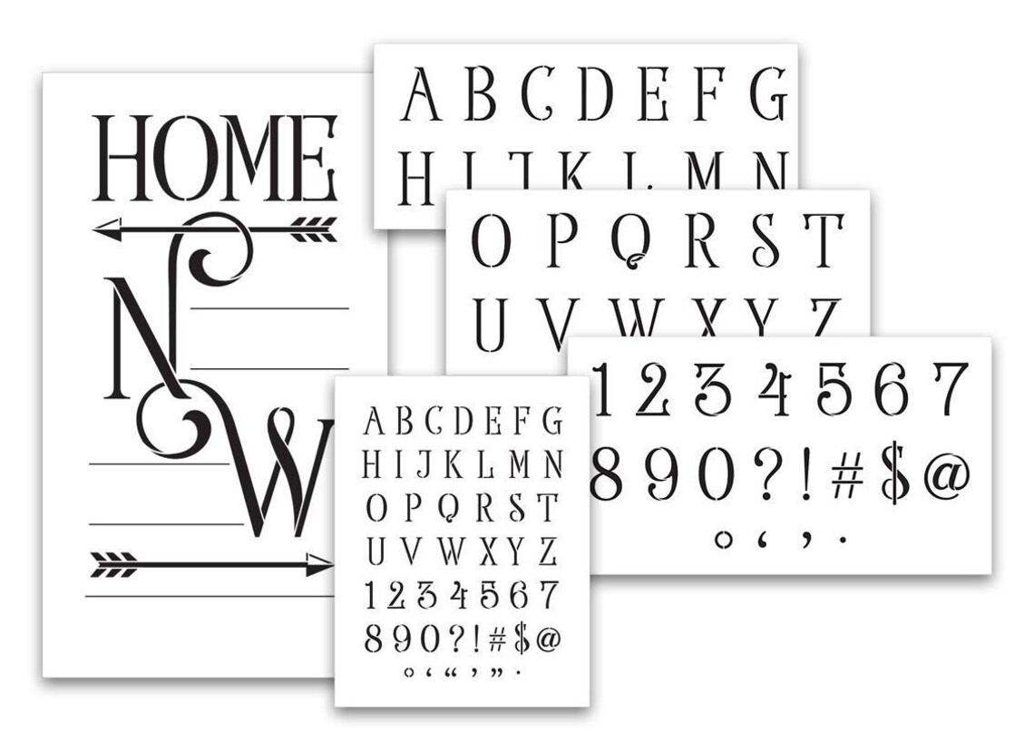 DIY Home Coordinates Stencil Set by Studior12 Stencil Kit - Etsy
