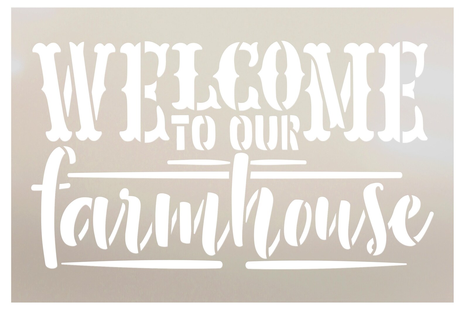 Welcome to Our Farmhouse Stencil by Studior12 Craft Rustic - Etsy