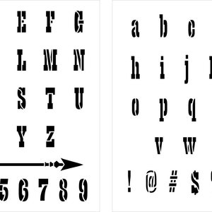 Western Full Alphabet Stencils by Studior12 Reusable Wild West ...