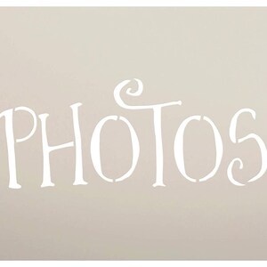 Wedding Sign Word Photos Fancy Funky Stencil by Studior12 - Etsy