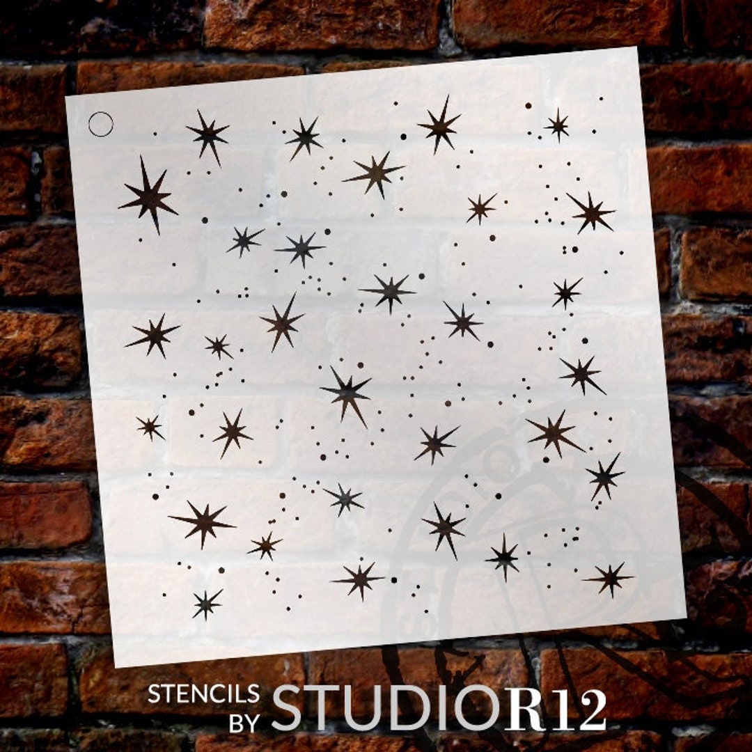 Pixie Dust Pattern Stencil 6 X 6 STCL886_1 by - Etsy
