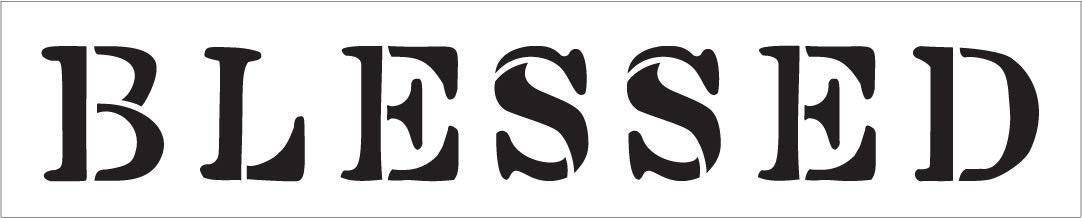 Blessed Stencil by Studior12 Reusable Mylar Template Use - Etsy