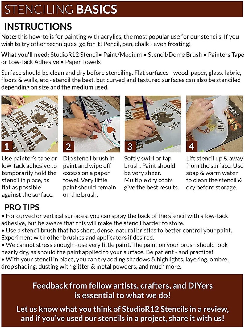 Always Grateful Stencil With Laurels by Studior12 DIY Rustic - Etsy