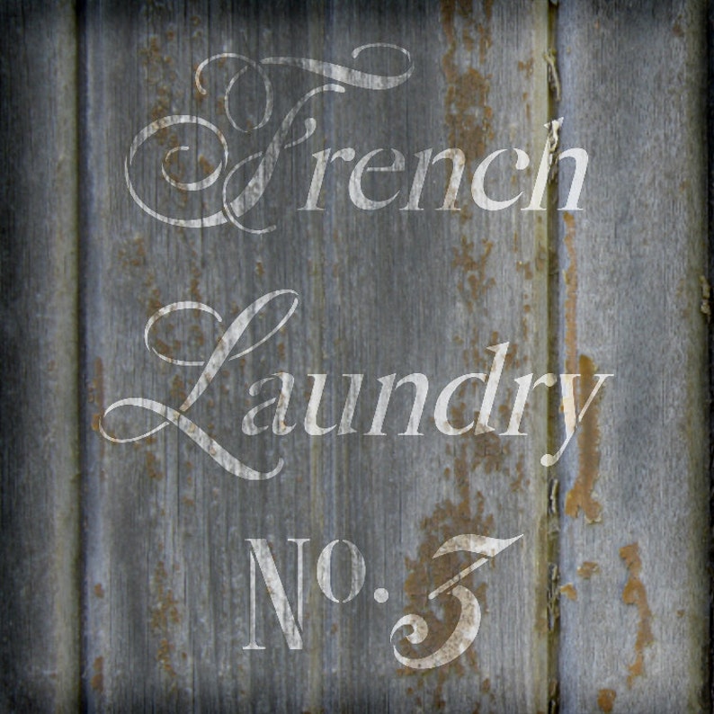 French Laundry Word Stencil Select Size STCL1419 By Etsy french-laundry-word-stencil-select-size-stcl1419-by-etsy