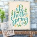 Oh Hello Spring Script Stencil With Flowers by Studior12 DIY Floral ...