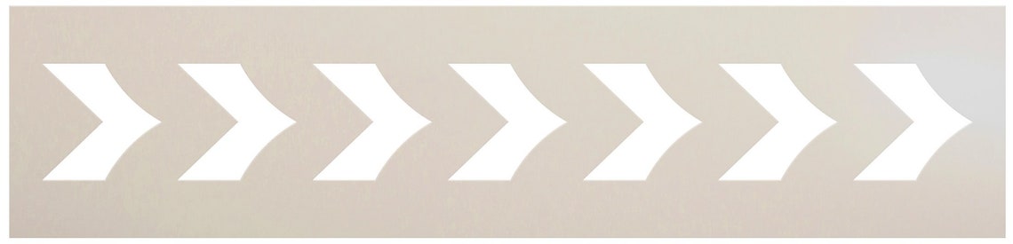 Curved Chevron Pattern Stencil by Studior12 DIY Greek Arrow - Etsy
