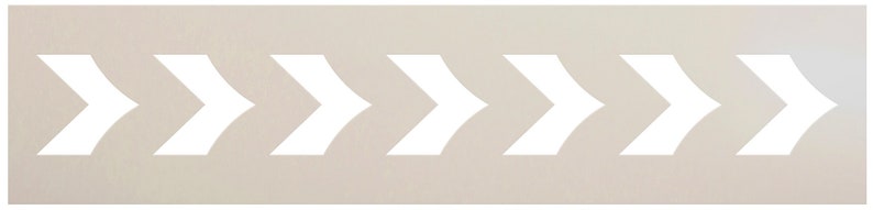 Curved Chevron Pattern Stencil by Studior12 DIY Greek Arrow - Etsy