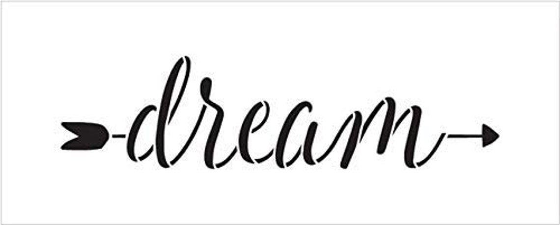 Arrow Dream Stencil by Studior12 Reusable Mylar Template | Etsy