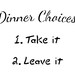 Dinner Choices Word Stencil Select Size STCL1341 by Studior12 - Etsy