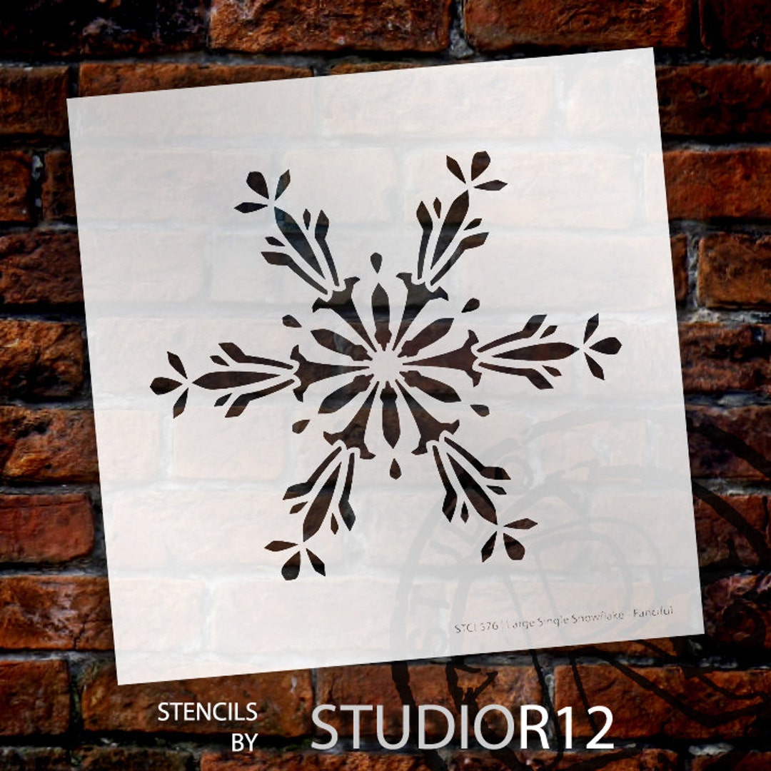 Large Snowflake Stencil by Studior12 Christmas Holiday - Etsy