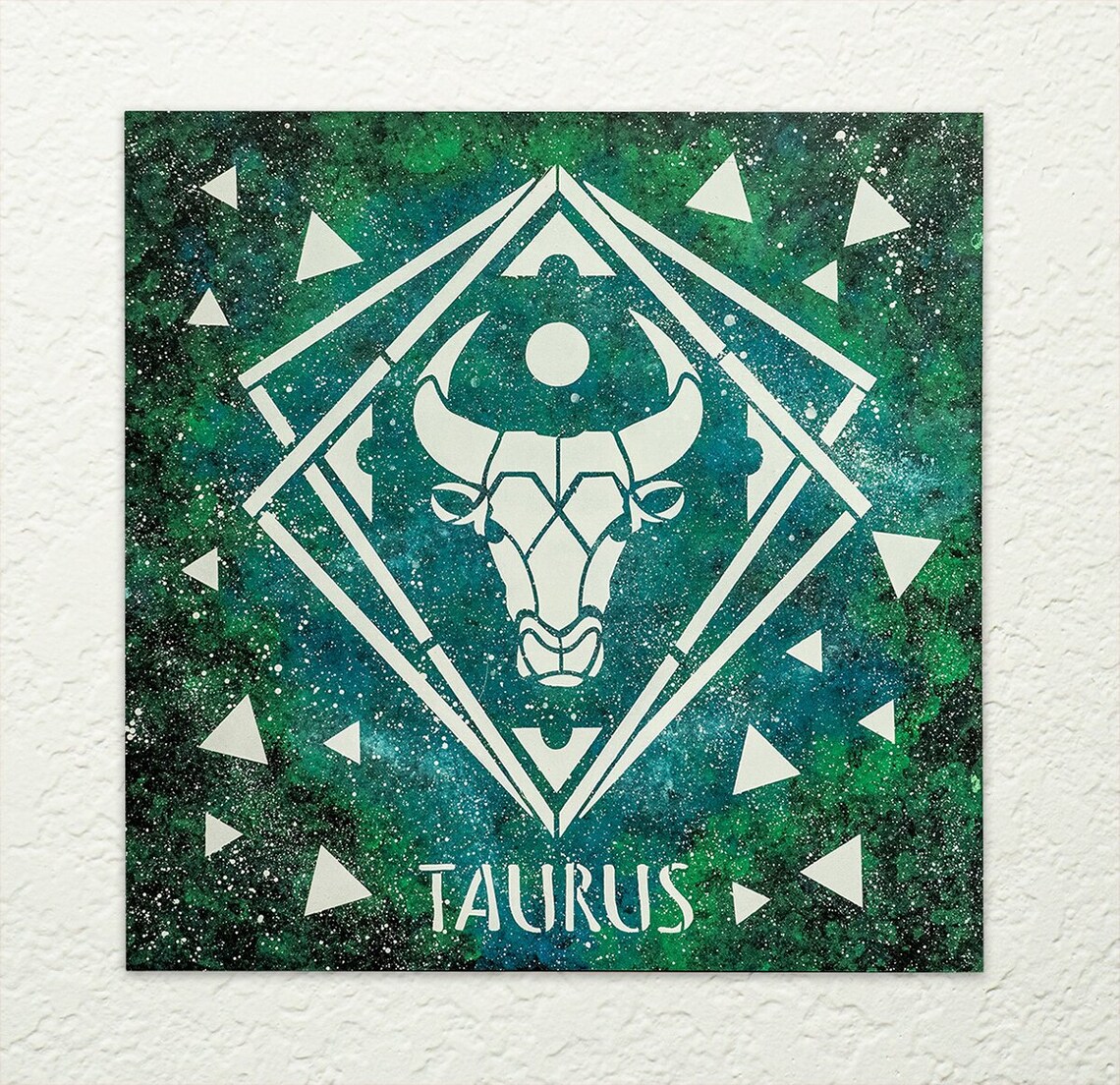 Taurus Zodiac Stencil by Studior12 DIY Star Sign Celestial | Etsy